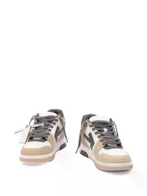 Off-White Out Of Office Arrow-motif Leather Sneakers - Neutrals