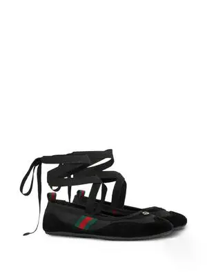Gucci Ballet Flats With Ribbon Fastening