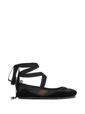 Gucci Ballet Flats With Ribbon Fastening