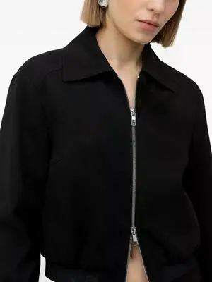 BOSS Zip-up Jacket In Crepe Fabric