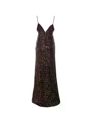 ANIYE BY Sequin Spaghetti-strap Maxi Dress