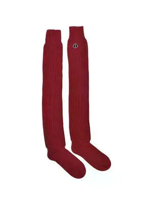 MONCLER + RICK OWENS Hiking Cotton Socks - Red