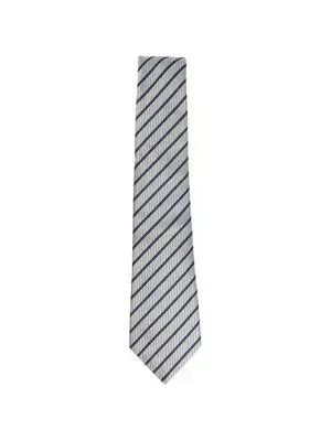 Giorgio Armani Striped Neck Tie - Grey