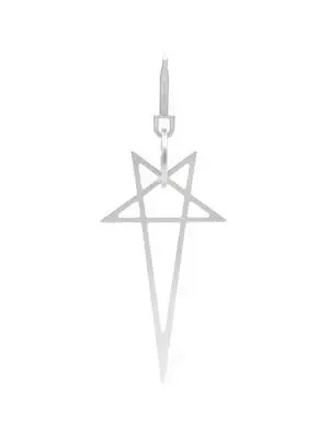 Rick Owens Pentagram Pendant Necklace - Silver