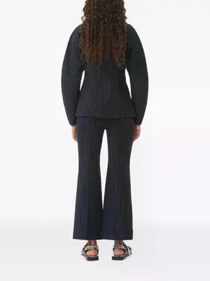 GANNI Pinstripe Button-fastening Blazer