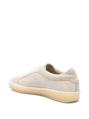 Eleventy Quilted Leather Sneakers - Neutrals