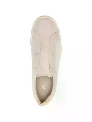 Eleventy Quilted Leather Sneakers - Neutrals