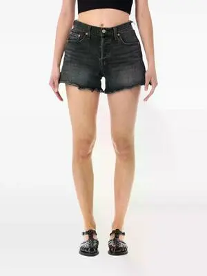 LEVI'S 501® Curve Frayed Shorts - Black