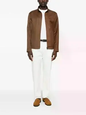 Canali Zip-up Shirt Jacket