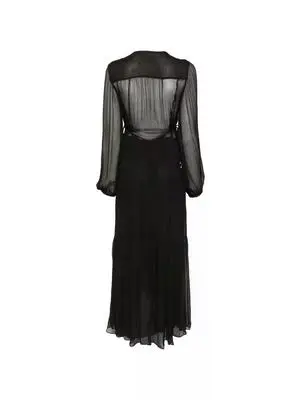 MARANT ETOILE Buttoned Sheer Maxi Dress