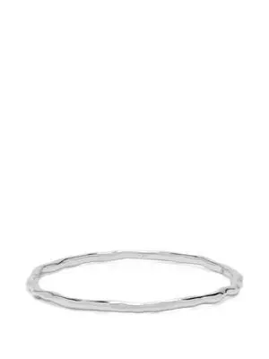ASTRID & MIYU Molten Bangle Bracelet - Silver