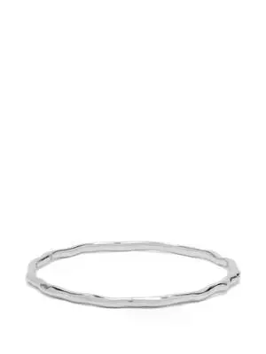 ASTRID & MIYU Molten Bangle Bracelet - Silver