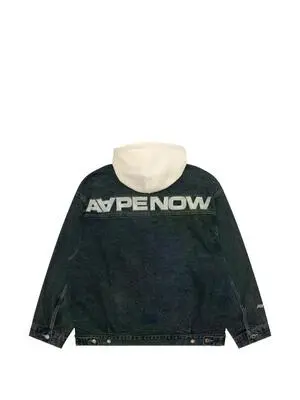 AAPE BY *A BATHING APE® Hooded Denim Jacket