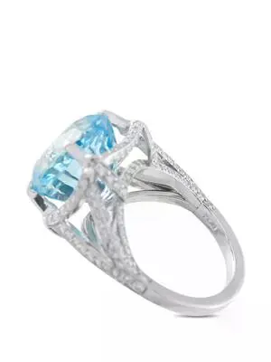 LB EXCLUSIVE Aquamarine And Diamond Ring