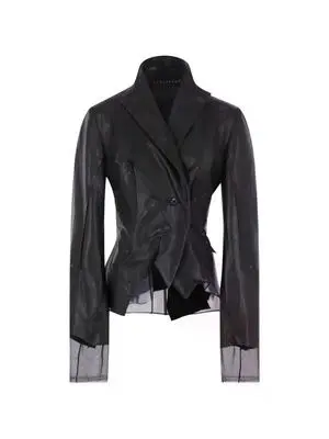 YEHUAFAN Tulle-paneled Blazer