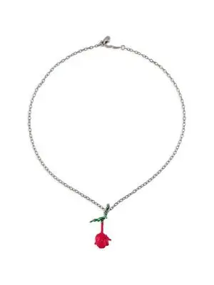 Marni Rose Pendant Necklace - Silver
