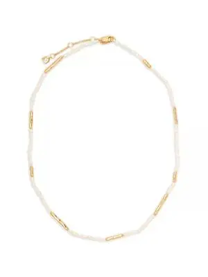 ASTRID & MIYU Molten Pearl Necklace - Gold