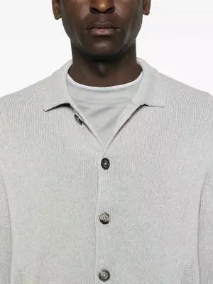 Eleventy Button Pocket Cardigan - Grey