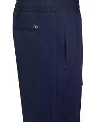 Valentino Garavani Drawstring-fastening Trousers - Blue