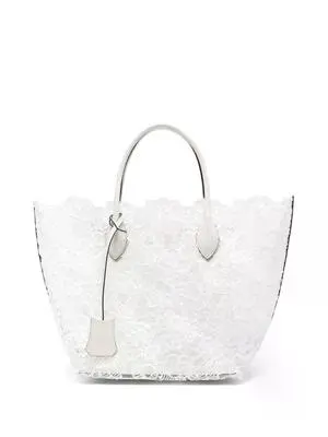 Ermanno Scervino Lace Top Handle Tote Bag - White