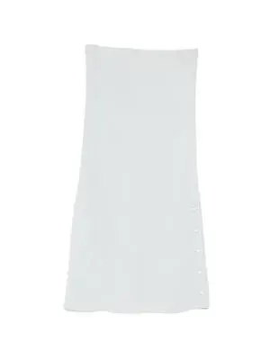 JIL SANDER Button-detailed Midi Skirt
