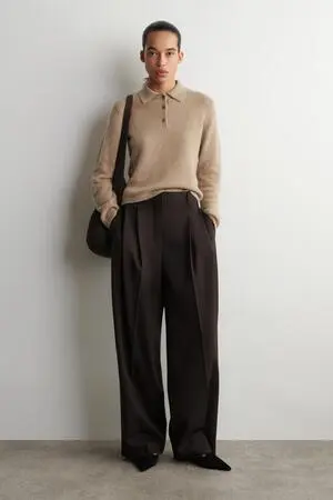 Cos Cashmere Polo Sweater