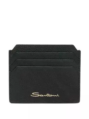 Santoni Logo-print Wallet - Black