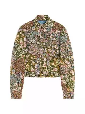 Valentino Garavani Floral Print Jacket - Green