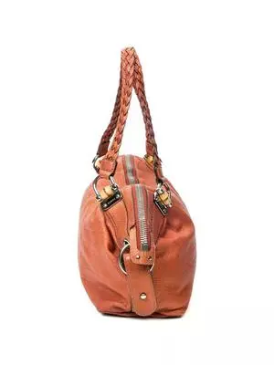 Gucci Boston Braided Handle Leather Tote Bag