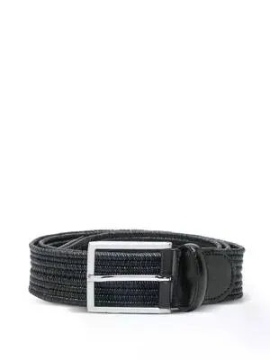 Canali Braided Leather Belt