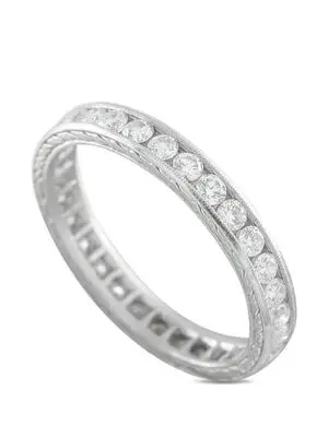 LB EXCLUSIVE Platinum Diamond Eternity Ring - Silver