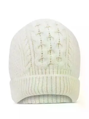 Loro Piana Cable-knit Beanie - Neutrals