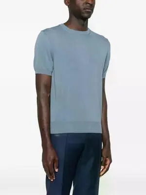 Canali Short-sleeve Knitted T-shirt