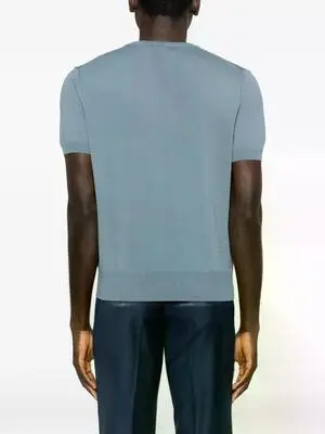 Canali Short-sleeve Knitted T-shirt