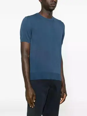 Canali Short Sleeve T-shirt - Blue
