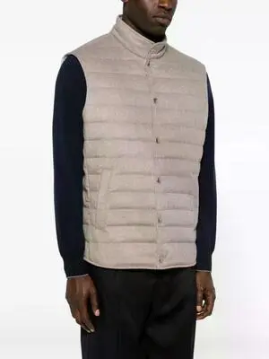 Brunello Cucinelli Padded Cashmere Flannel Vest