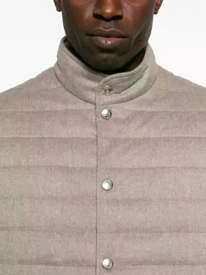 Brunello Cucinelli Padded Cashmere Flannel Vest