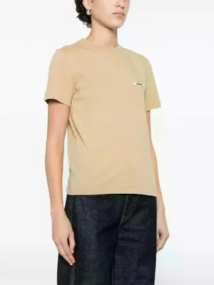 Jacquemus Grosgrain Logo T-shirt - Neutrals