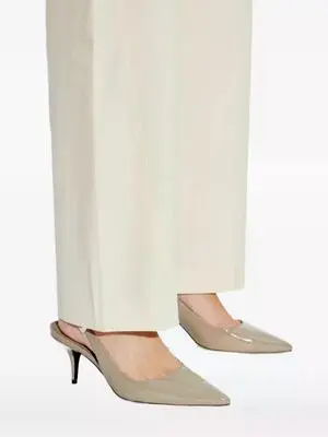 BLACK SUEDE STUDIO Branca Pointed-toe Heeled Pumps - Neutrals