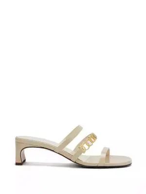 ODISSI Juliet Chain-detail Sandals - Neutrals
