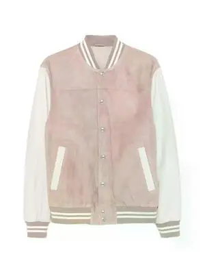 Eleventy Striped Bomber Jacket - Neutrals