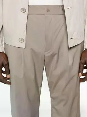 Herno Elasticated Pleated Trousers - Neutrals