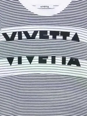 Vivetta Striped T-shirt - White