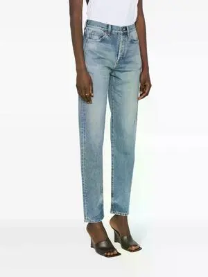 Saint Laurent High-waisted Tapered Jeans