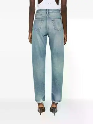Saint Laurent High-waisted Tapered Jeans