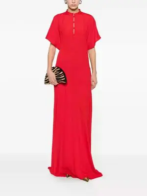 N°21 Buttoned Maxi Dress - Red