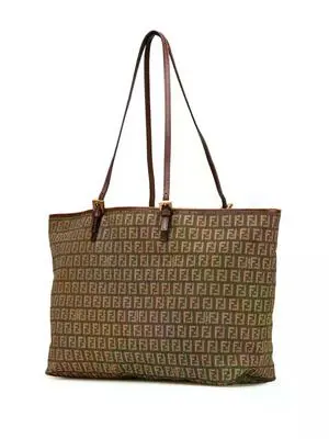 Fendi Large Zucchino Canvas Tote Bag