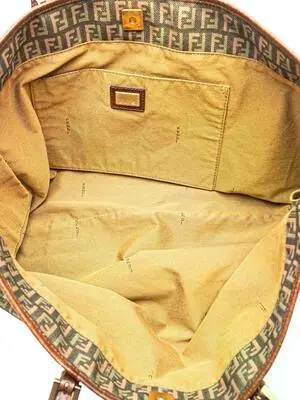 Fendi Large Zucchino Canvas Tote Bag
