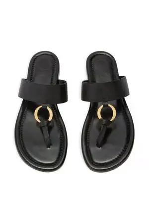 ODISSI Olivia Ring-detail Sandals - Black