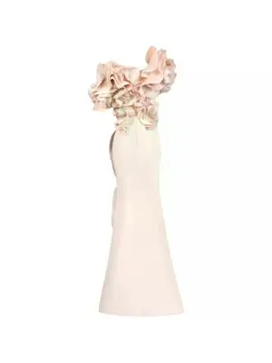 GABY CHARBACHY Gown With Ruffled Detailing